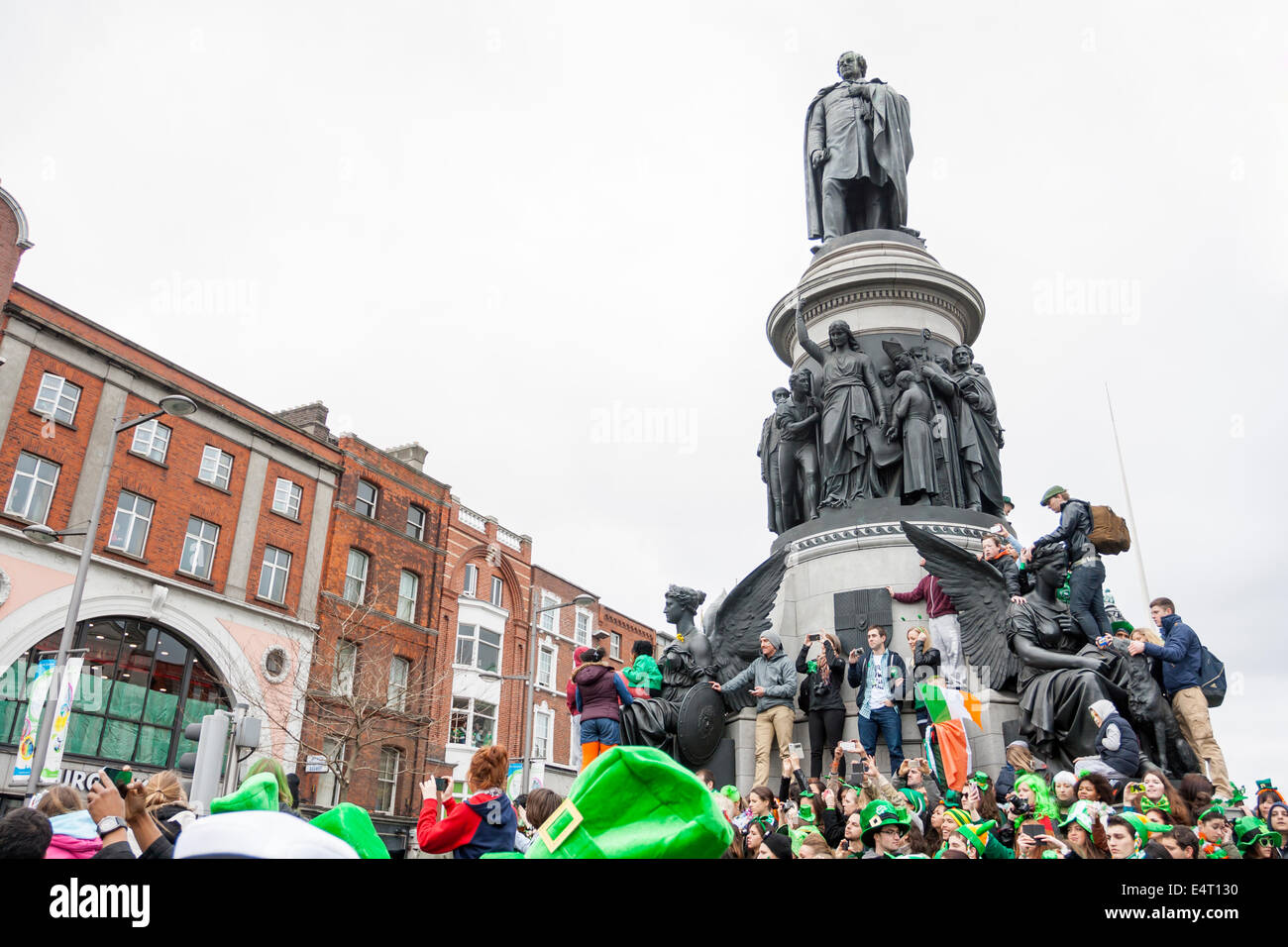 Dublin, Ireland - March 17: Saint Patrick's Day parade in Dublin ...