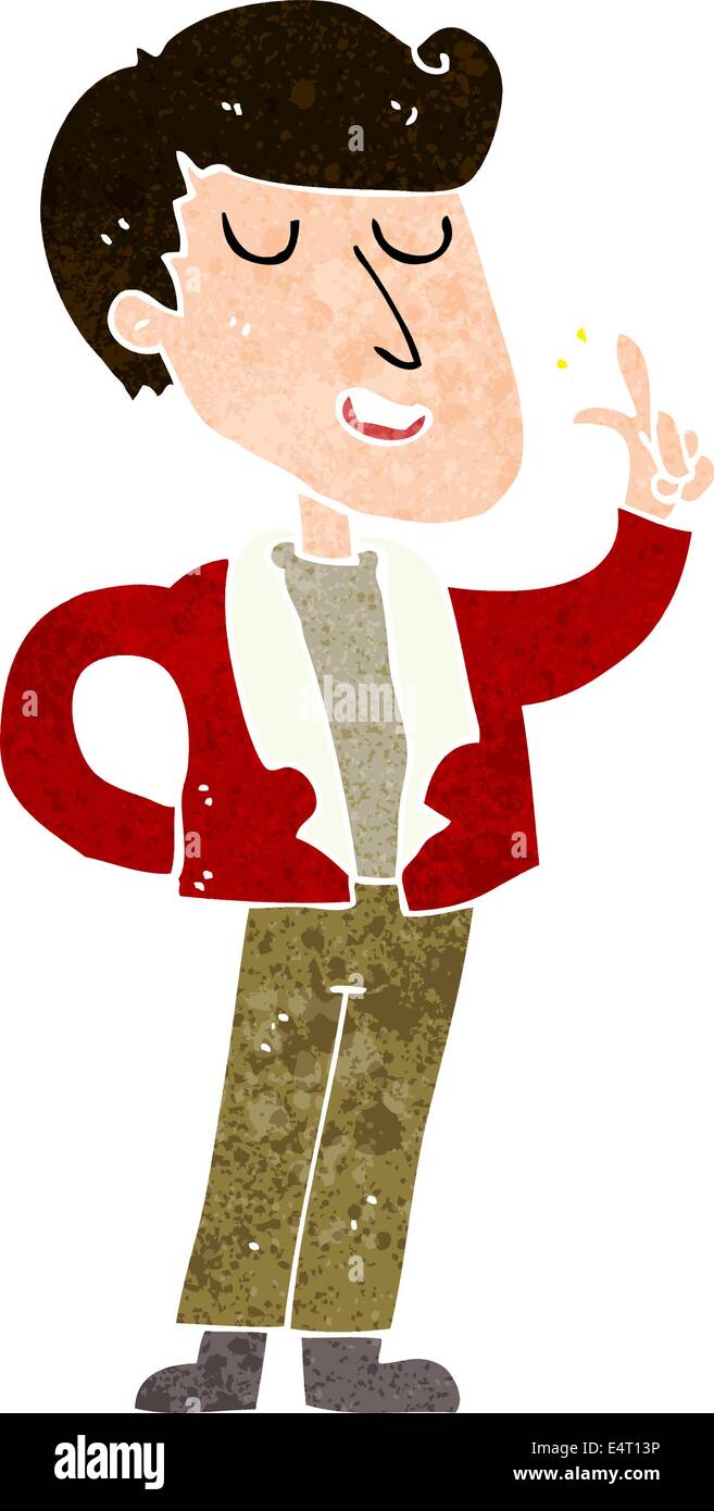 Cartoon Person Snapping Fingers