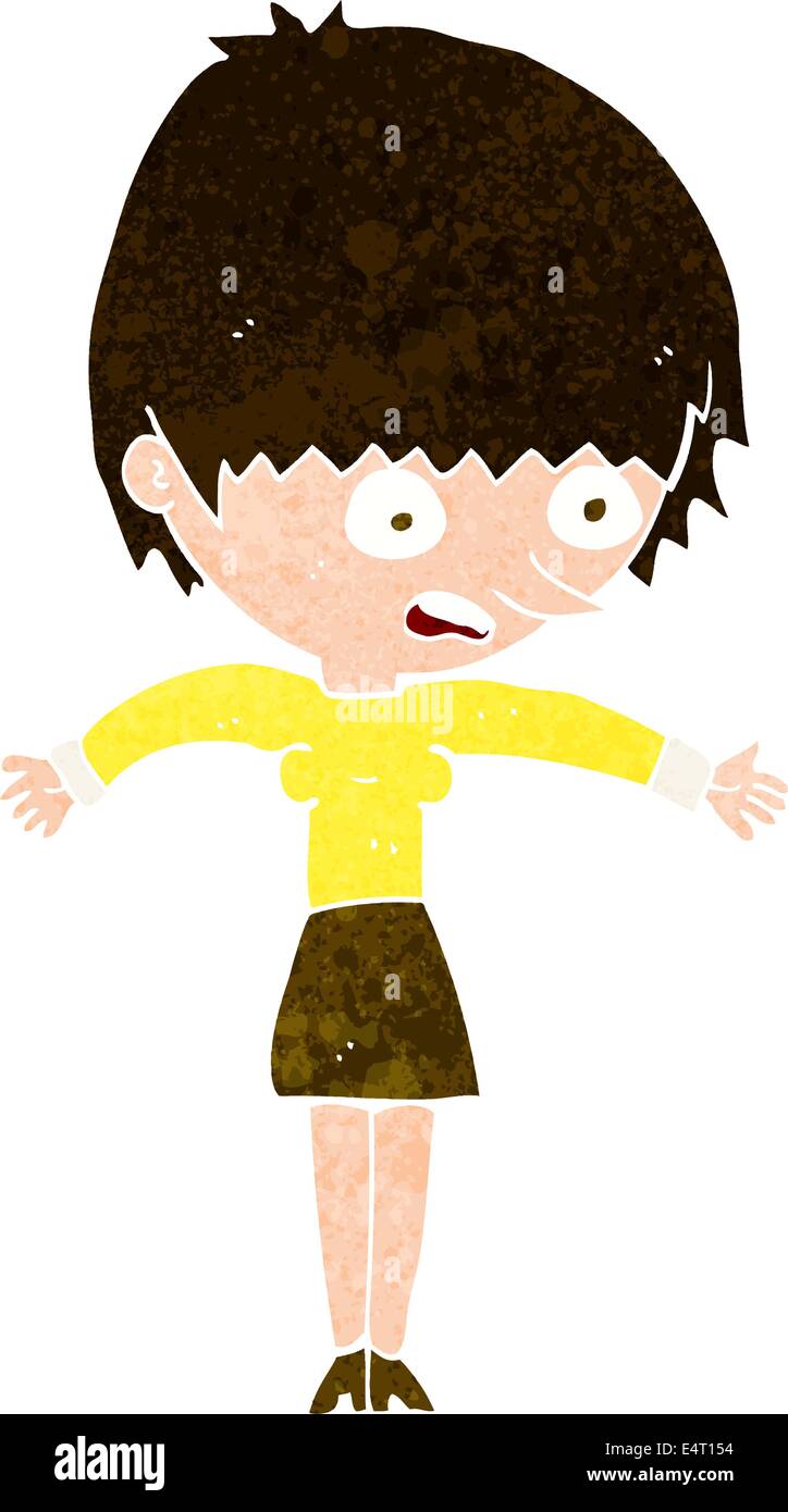 cartoon woman panicking Stock Vector Image & Art - Alamy