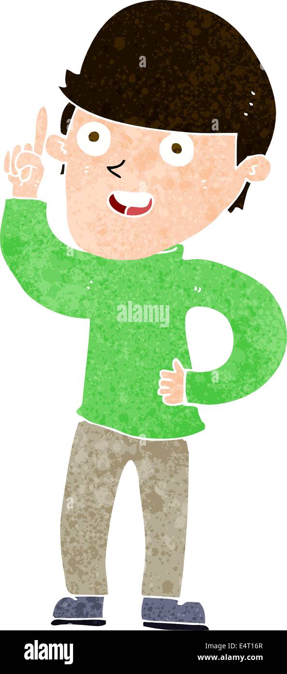 cartoon boy with idea Stock Vector Image & Art - Alamy