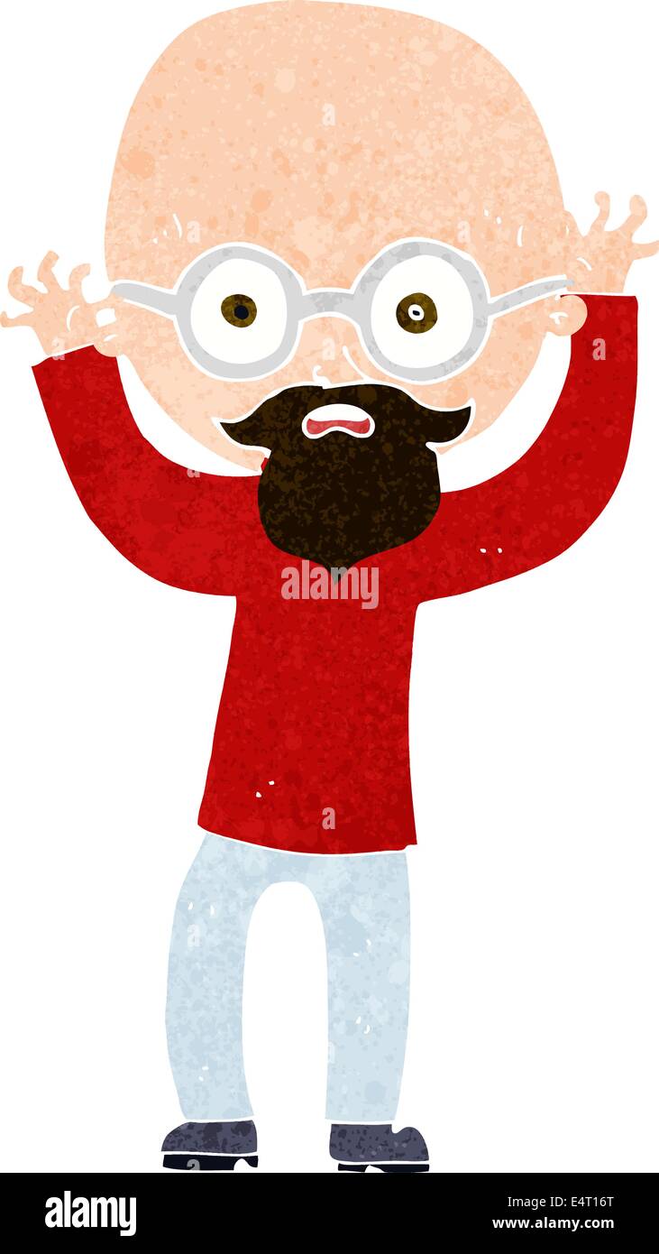 Cartoon stressed bald man hi-res stock photography and images - Alamy