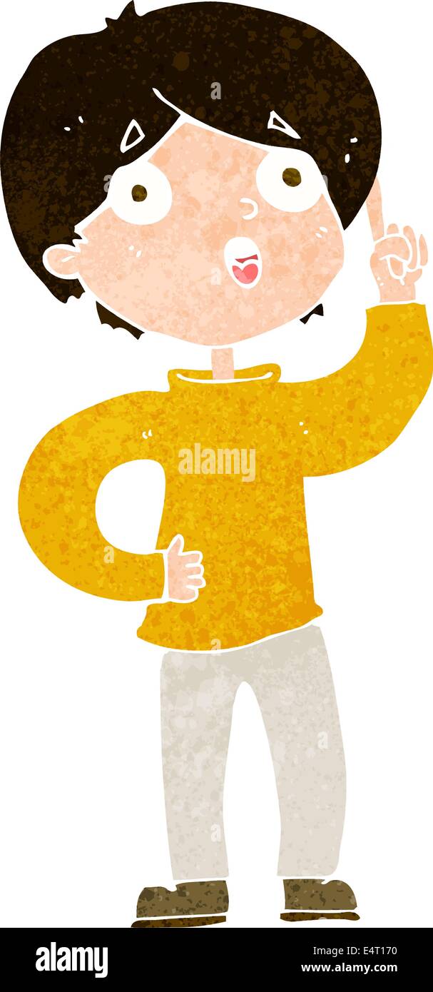 cartoon boy with idea Stock Vector Image & Art - Alamy