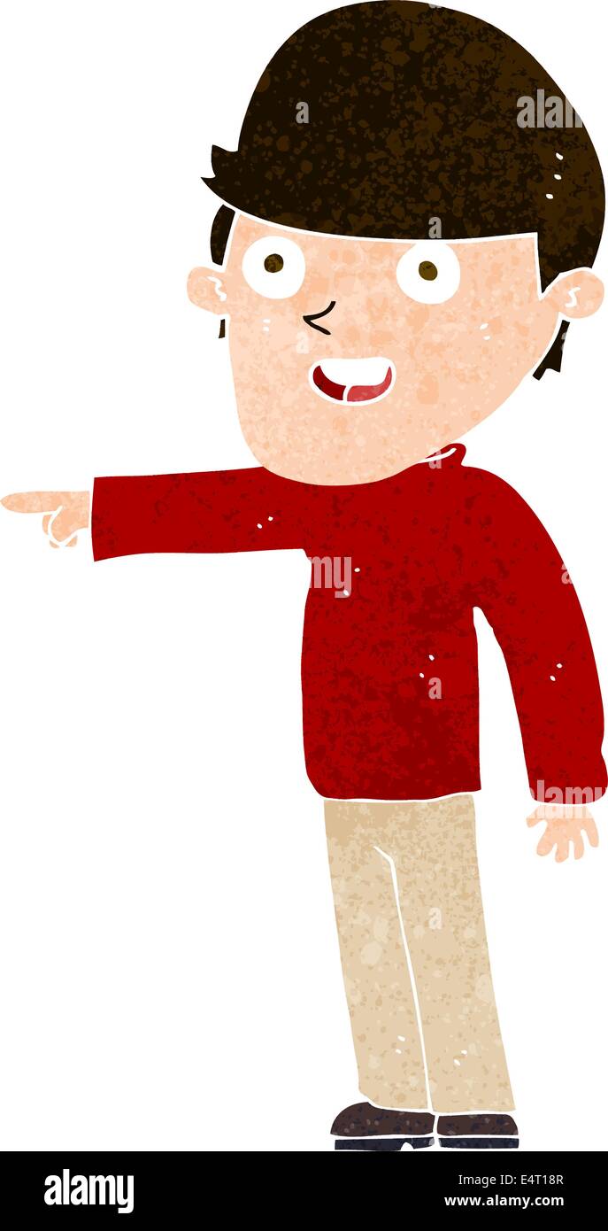 cartoon pointing man Stock Vector Image & Art - Alamy