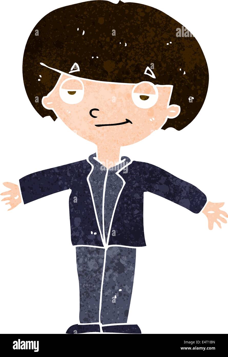 cartoon smug boy Stock Vector Image & Art - Alamy