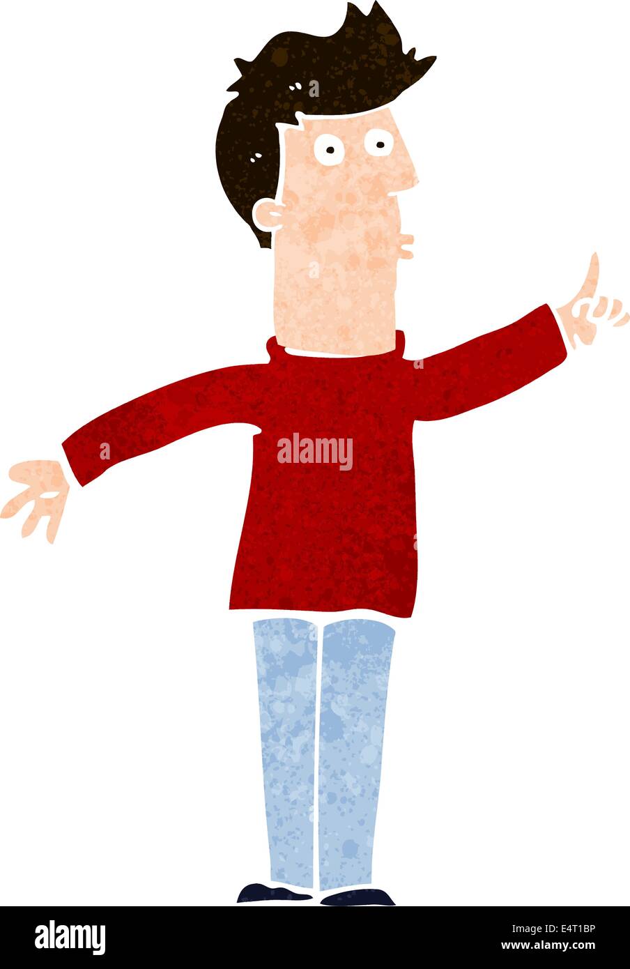 cartoon man advising caution Stock Vector Image & Art - Alamy