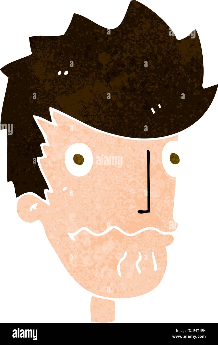 cartoon nervous man Stock Vector Image & Art - Alamy
