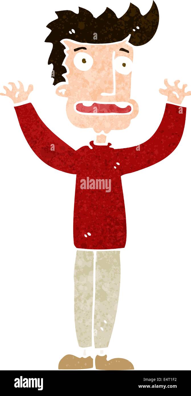 cartoon stressed man Stock Vector Image & Art - Alamy