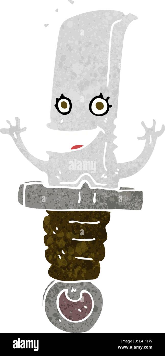 crazy cartoon knife character Stock Vector Image & Art - Alamy