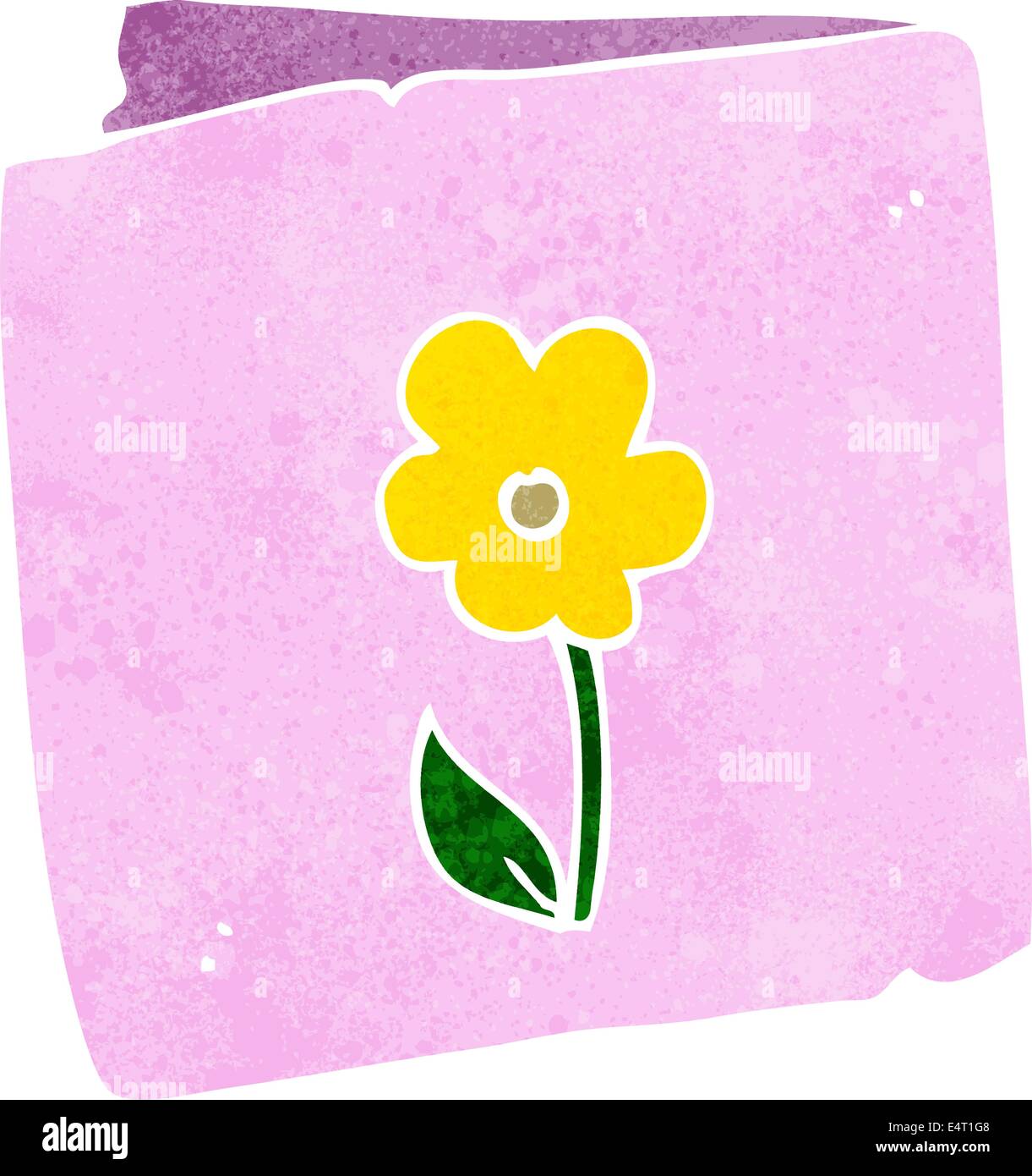 cartoon flower greeting card Stock Vector Image & Art - Alamy