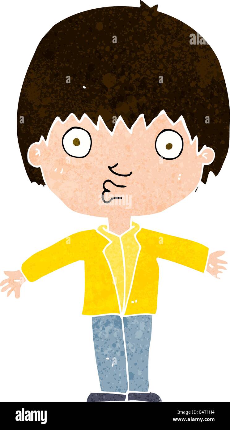 cartoon amazed boy Stock Vector Image & Art - Alamy
