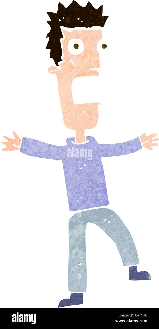 cartoon terrified man Stock Vector Image & Art - Alamy