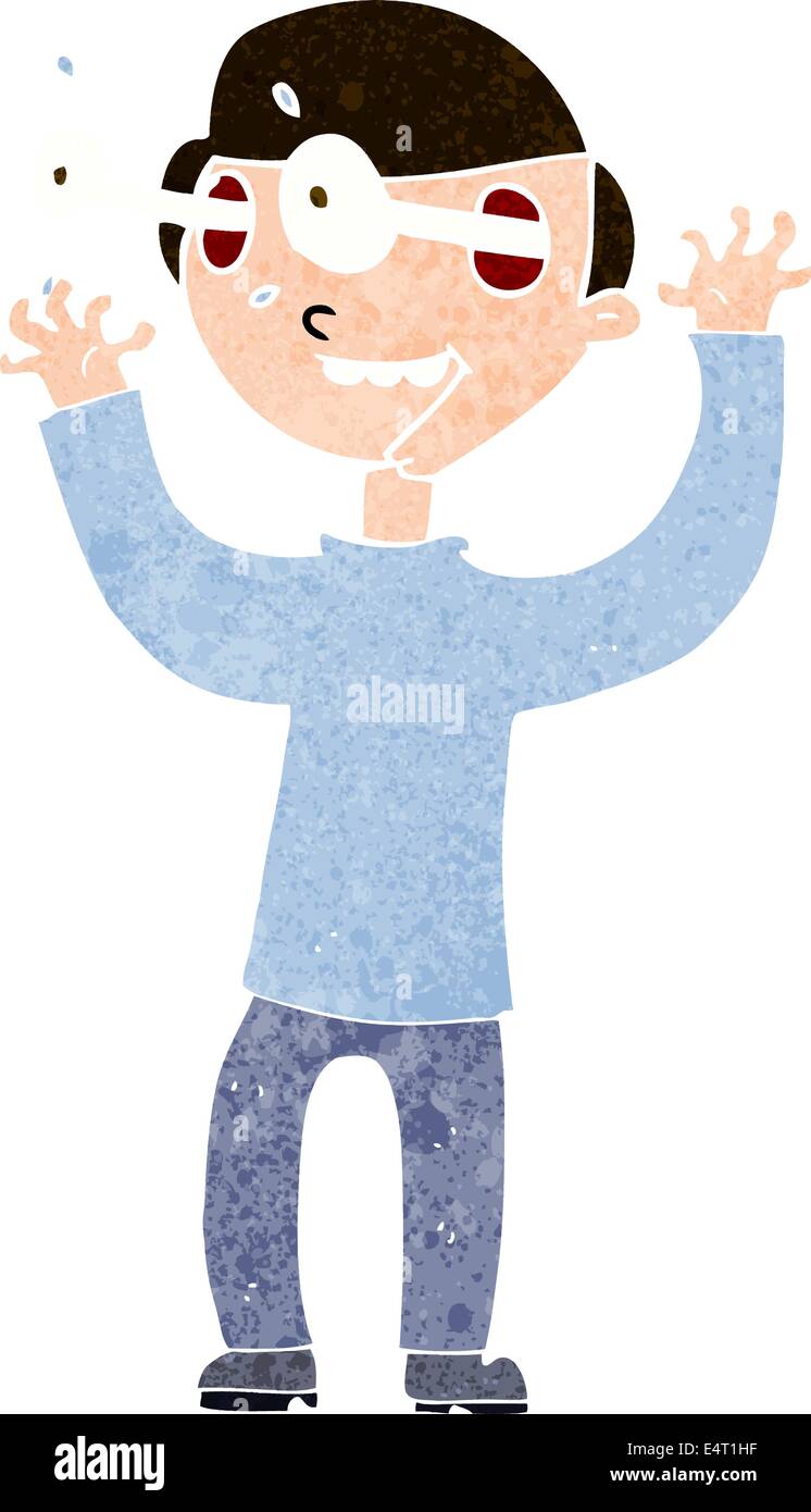 cartoon man with popping out eyes Stock Vector Image & Art - Alamy