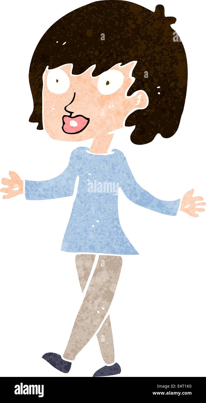cartoon woman with open arms Stock Vector Image & Art - Alamy