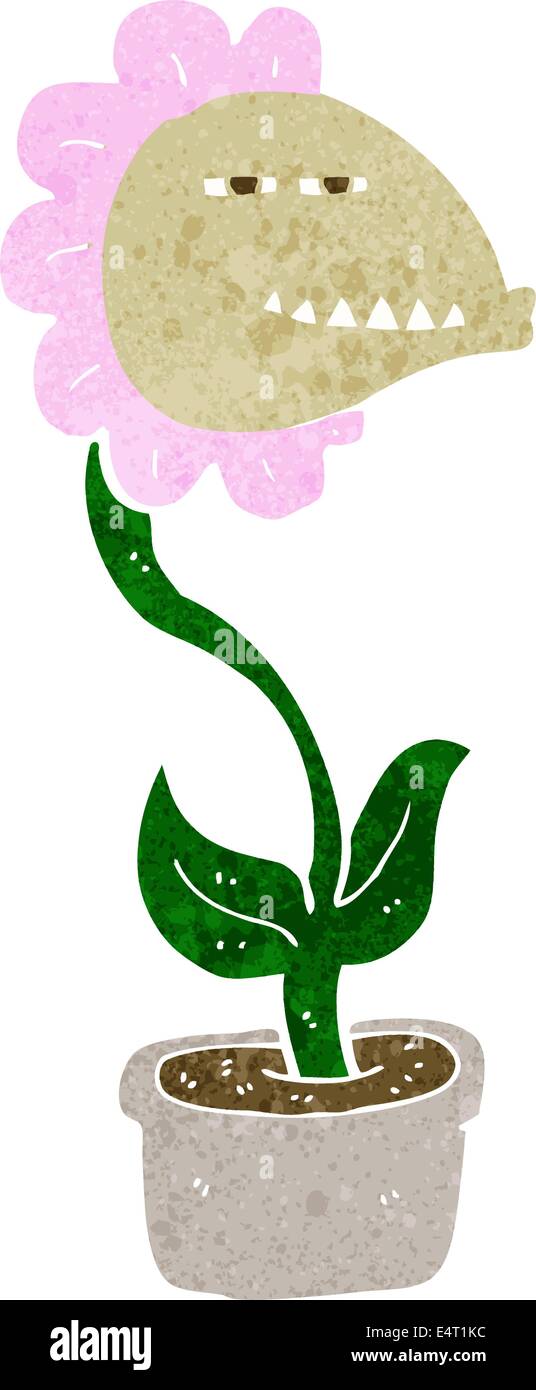 cartoon monster flower Stock Vector Image & Art - Alamy