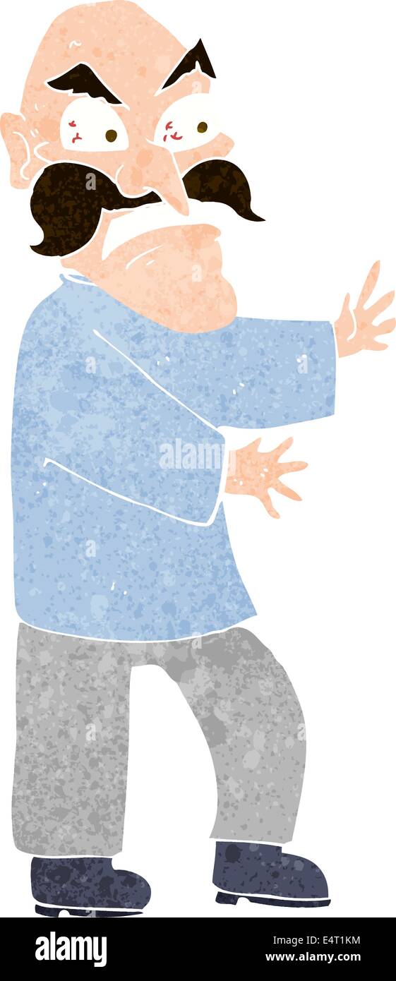 cartoon angry old man Stock Vector Image & Art - Alamy