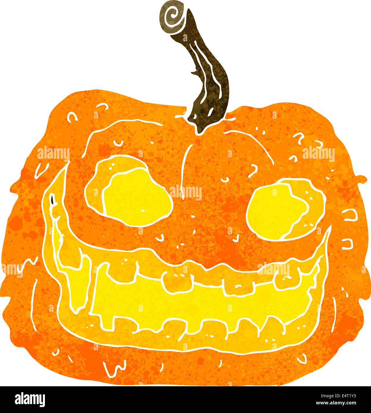 cartoon spooky pumpkin Stock Vector Image & Art - Alamy