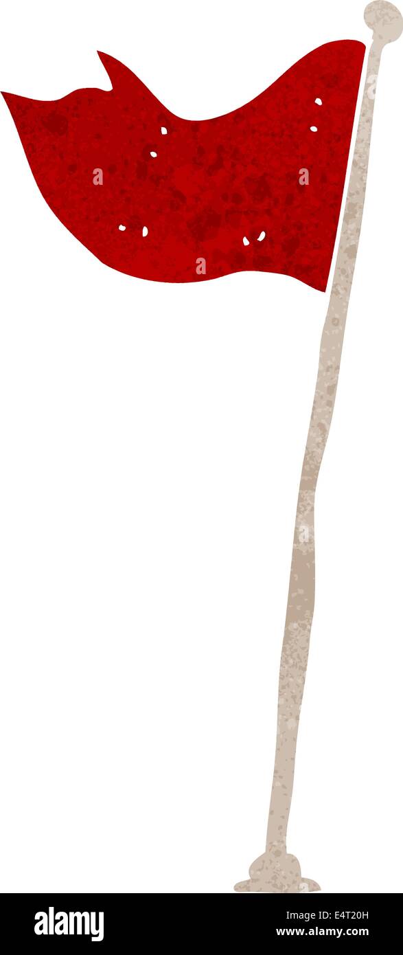 cartoon flag on pole Stock Vector Image & Art - Alamy