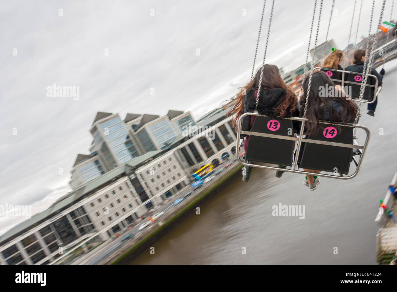 Dublin, Ireland - March 17: Saint Patrick's Day Fair in Dublin, Ireland ...