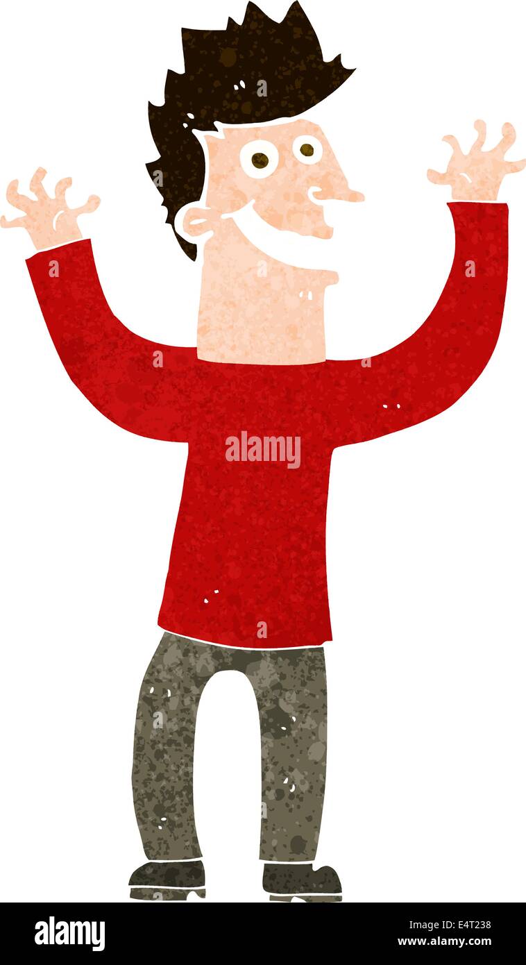 cartoon excited man Stock Vector Image & Art - Alamy