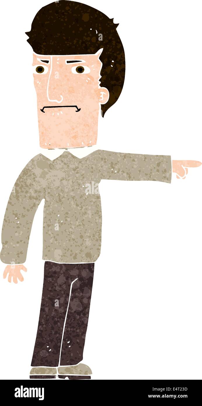cartoon man pointing Stock Vector Image & Art - Alamy