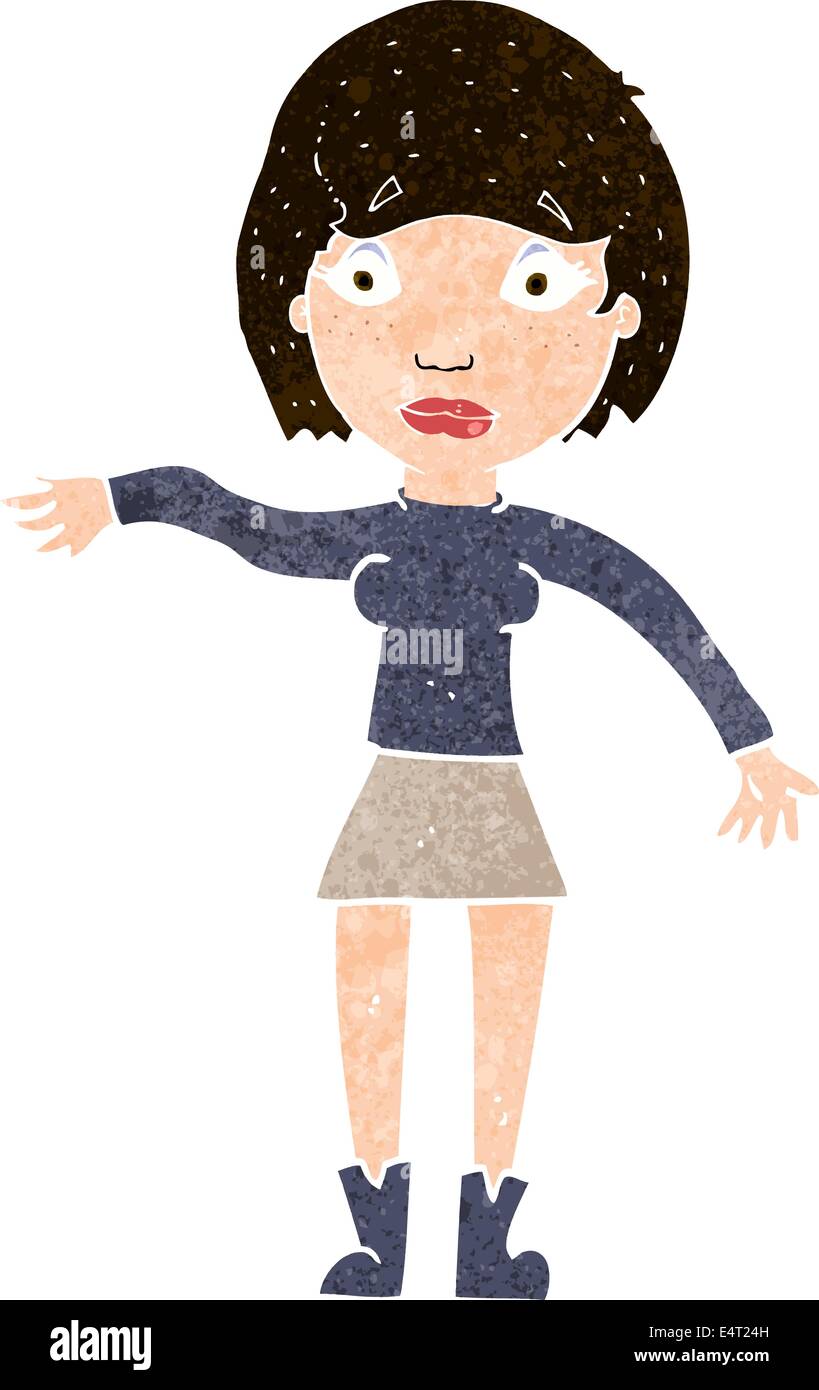 cartoon surprised woman Stock Vector Image & Art - Alamy