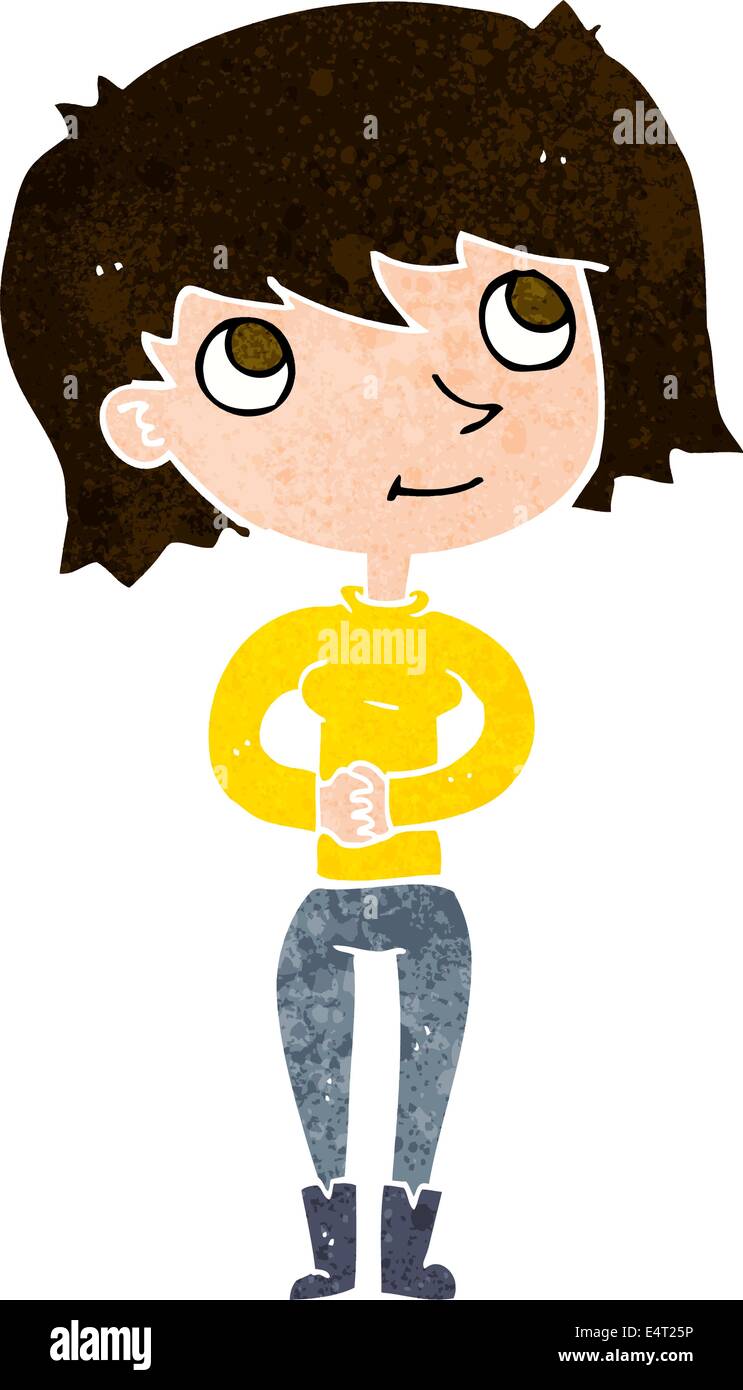 cartoon friendly woman Stock Vector Image & Art - Alamy