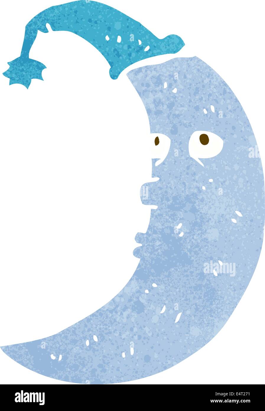 sleepy moon cartoon Stock Vector Image & Art - Alamy