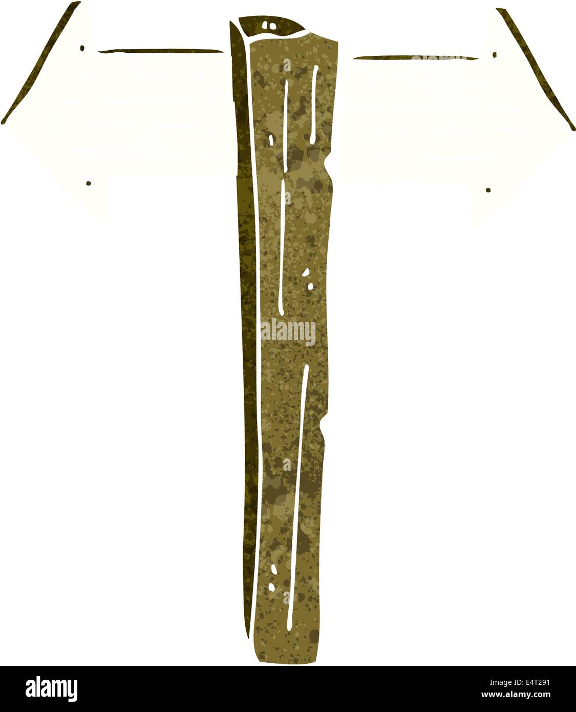 cartoon sign post Stock Vector Image & Art - Alamy