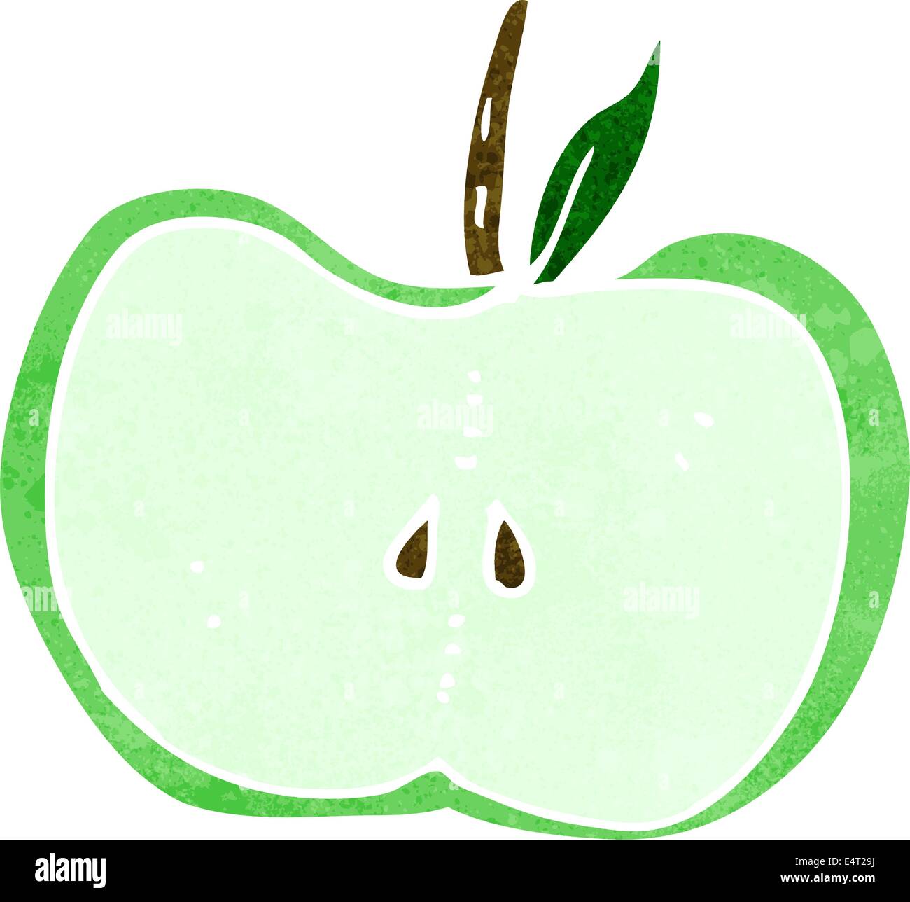 cartoon apple half Stock Vector Image & Art - Alamy