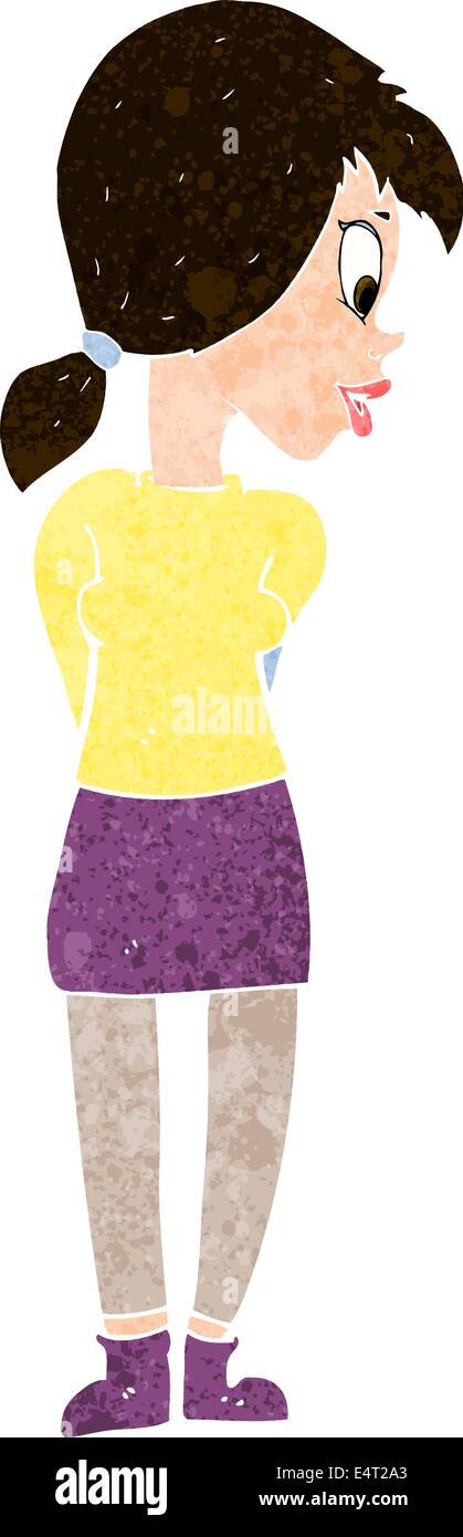 cartoon pretty girl Stock Vector Image & Art - Alamy