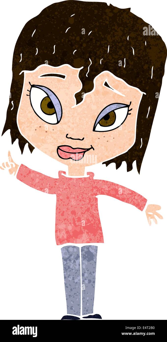 cartoon woman with idea Stock Vector Image & Art - Alamy