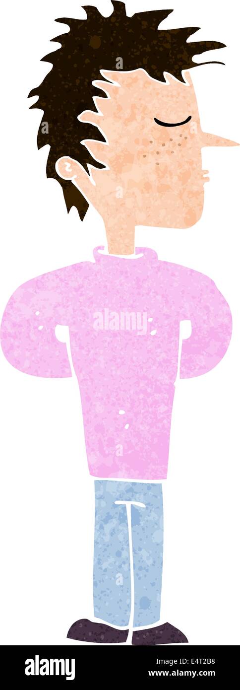 Cartoon man ignoring hi-res stock photography and images - Alamy