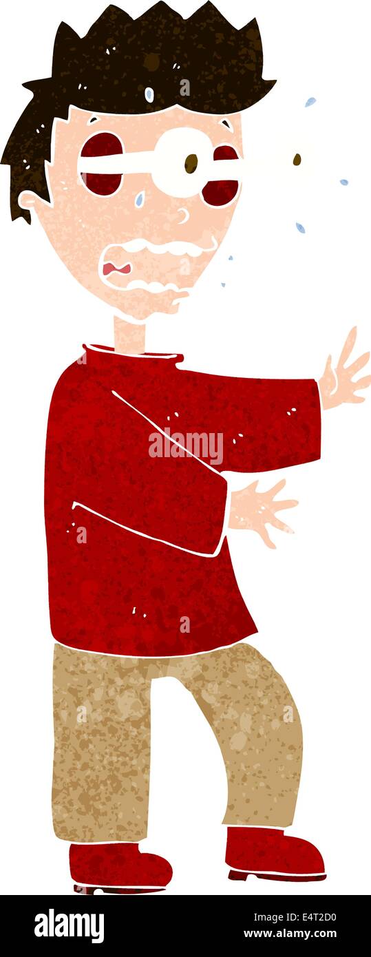 cartoon terrified boy Stock Vector Image & Art - Alamy
