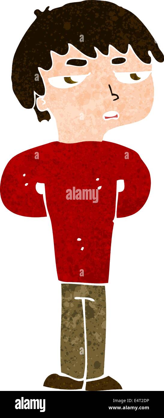 cartoon antisocial boy Stock Vector Image & Art - Alamy