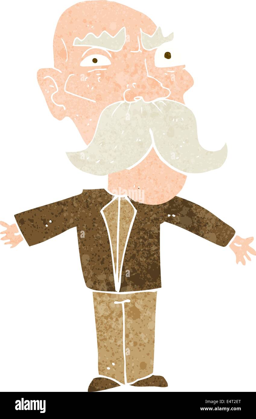 cartoon angry old man Stock Vector Image & Art - Alamy