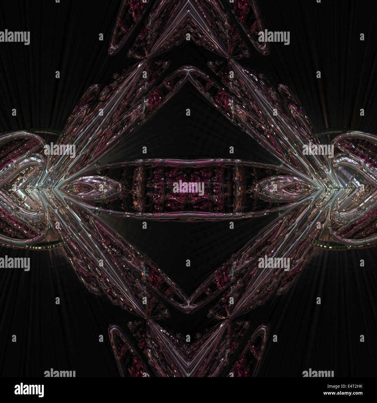 Wonderful abstract illustrated glass object Stock Photo - Alamy