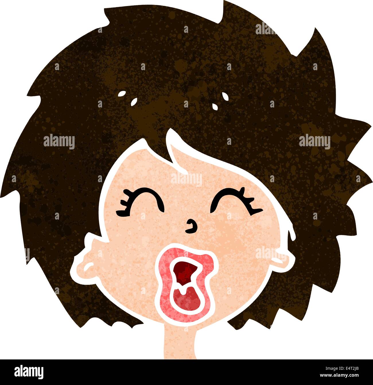 cartoon woman screaming Stock Vector Image & Art - Alamy
