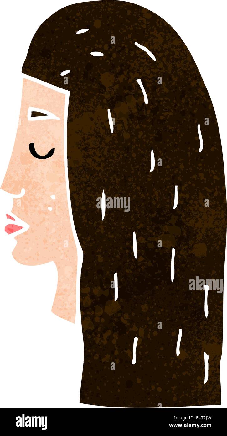 cartoon female face profile Stock Vector Image & Art - Alamy