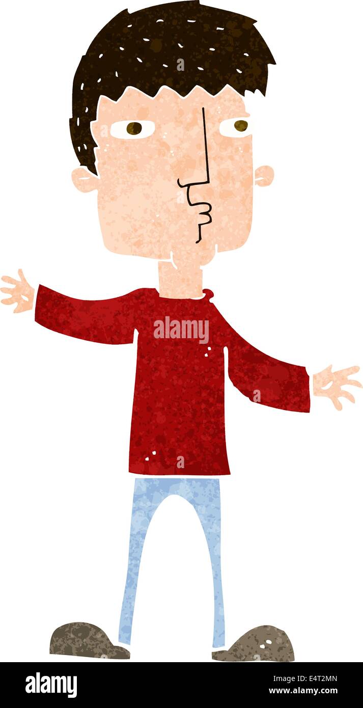 cartoon curious man Stock Vector Image & Art - Alamy