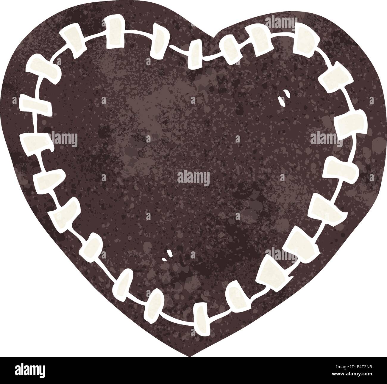 cartoon stitched heart Stock Vector Image & Art - Alamy