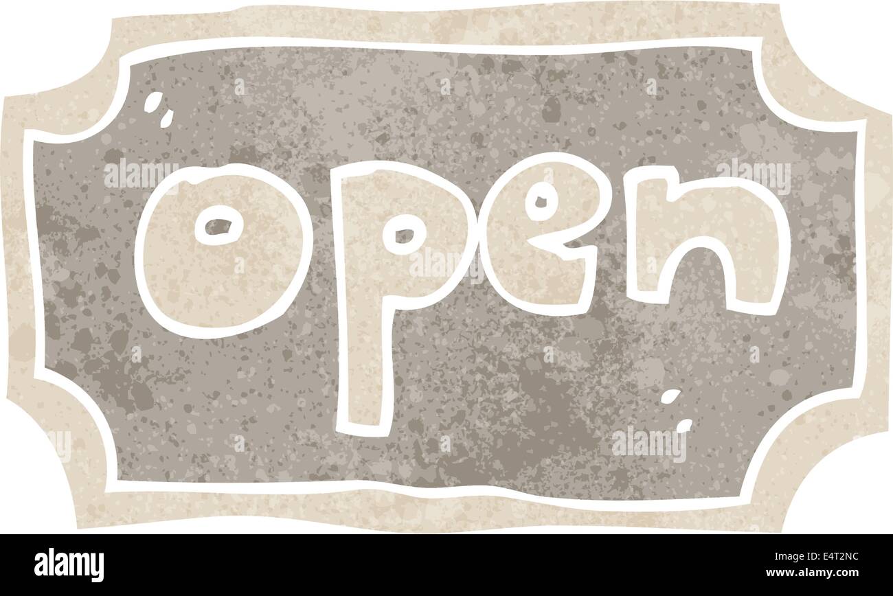 cartoon open sign Stock Vector Image & Art - Alamy