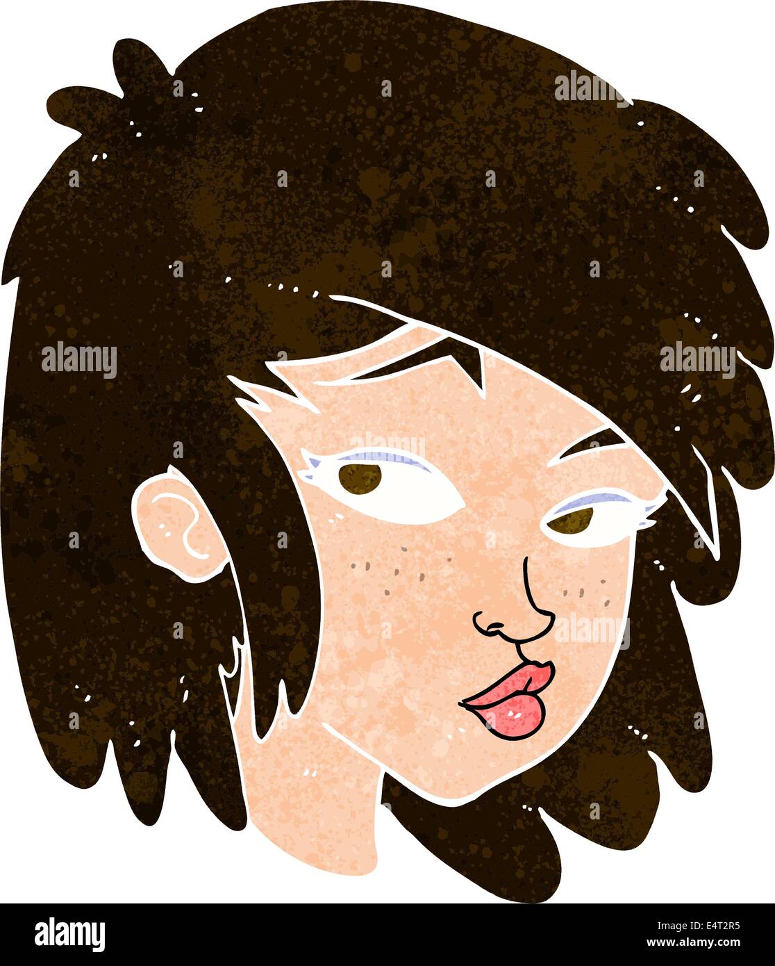 cartoon curious woman Stock Vector Image & Art - Alamy