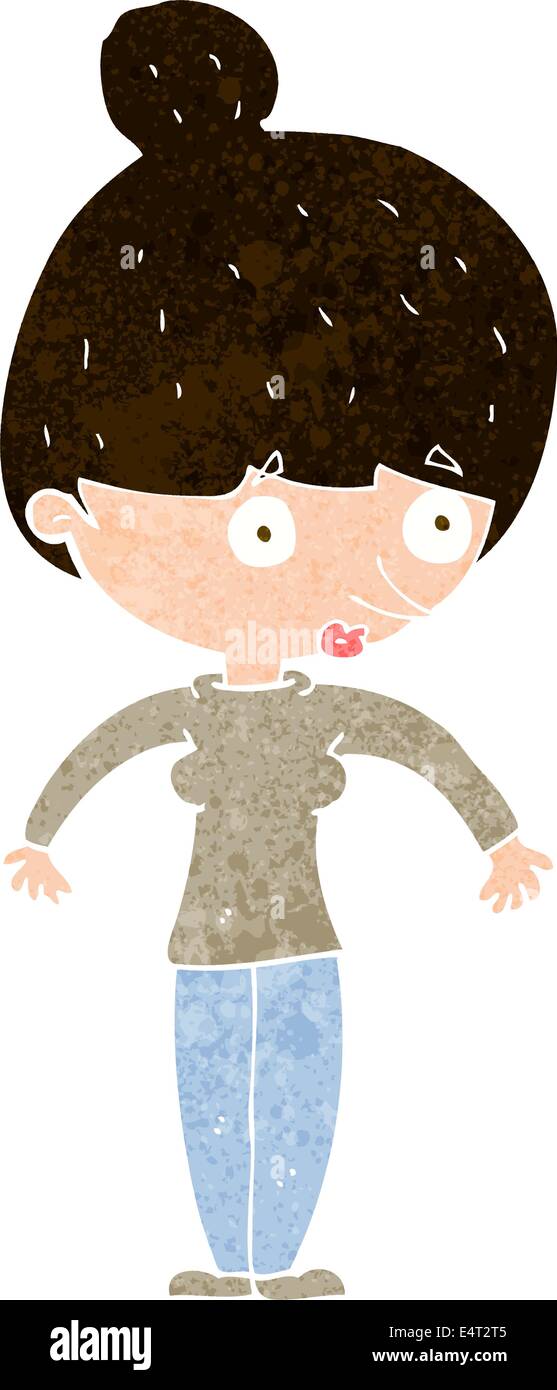 cartoon woman staring Stock Vector Image & Art - Alamy