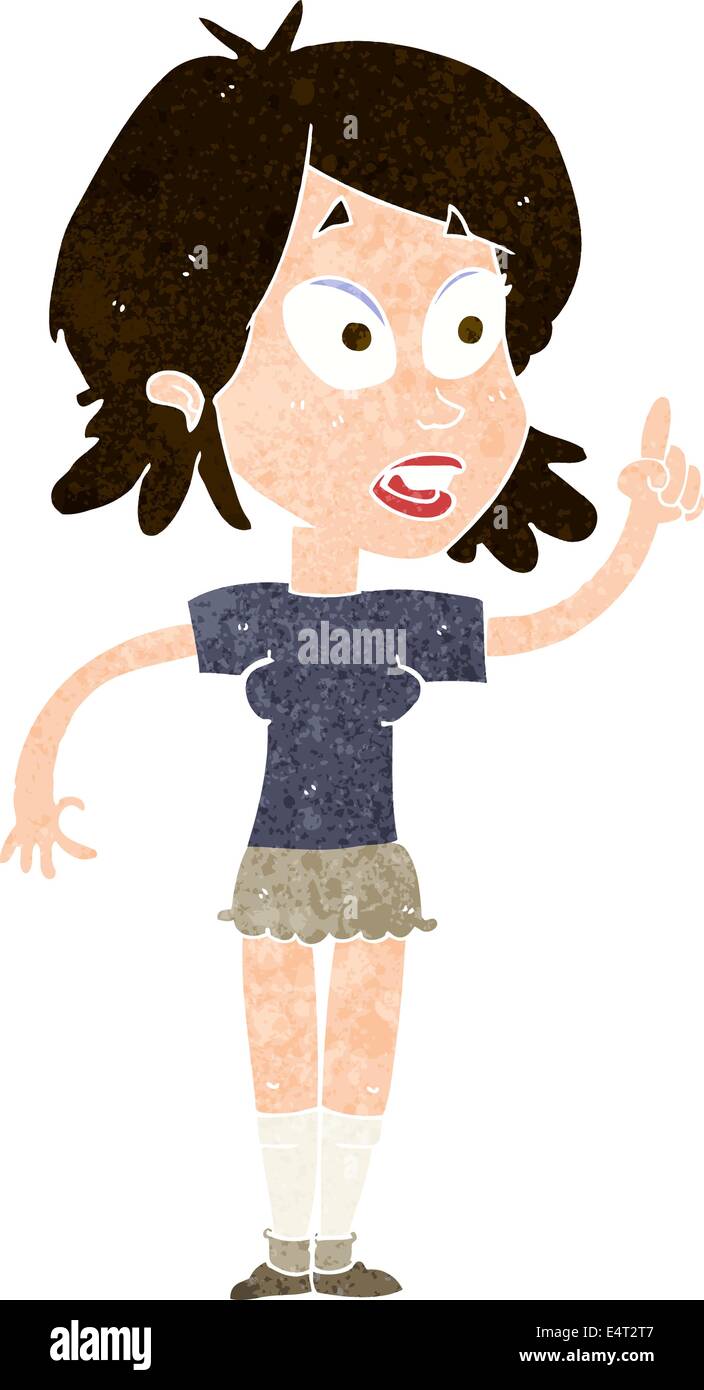 cartoon woman asking question Stock Vector Image & Art - Alamy