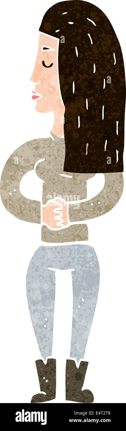 cartoon woman ignoring Stock Vector Image & Art - Alamy