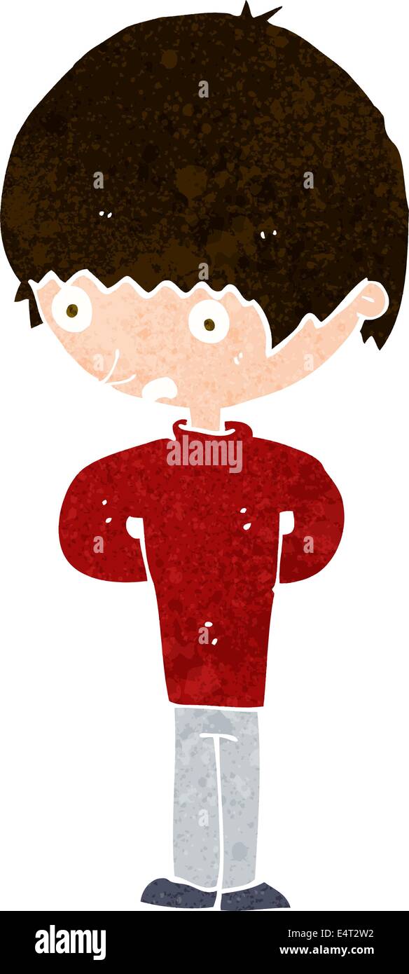 cartoon nervous boy Stock Vector Image & Art - Alamy