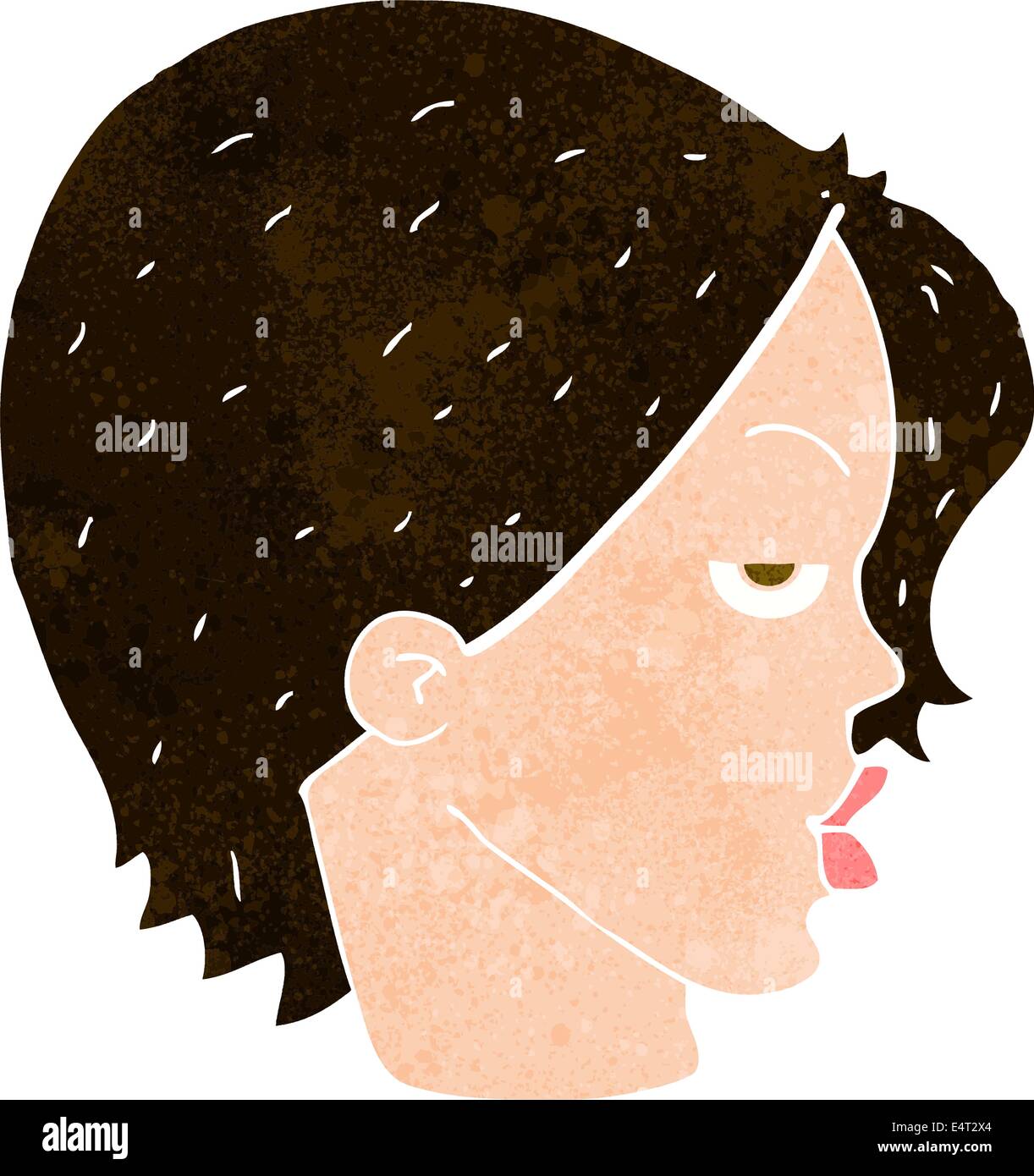 cartoon woman raising eyebrow Stock Vector Image & Art - Alamy