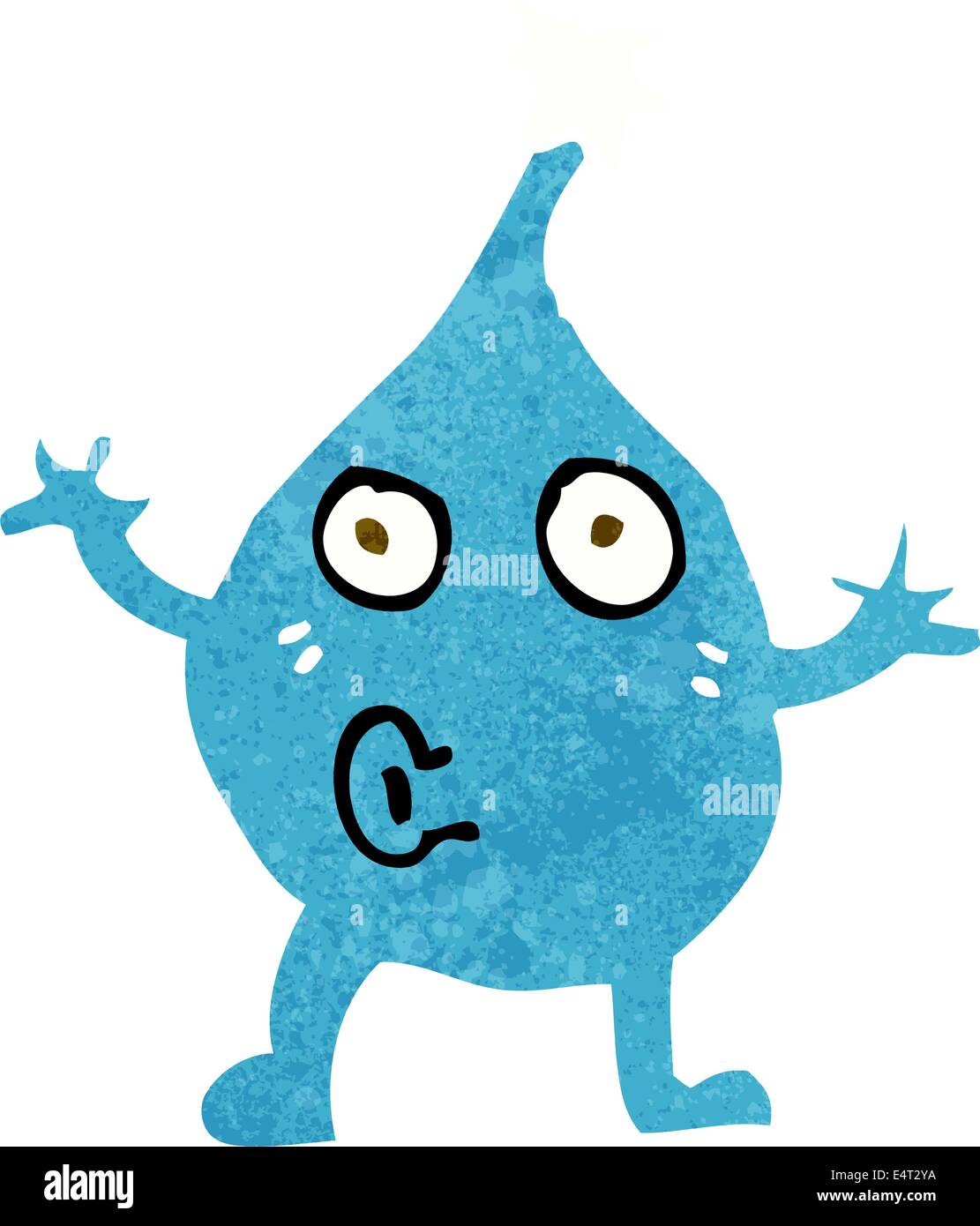 Cartoon funny water drop character hi-res stock photography and images ...