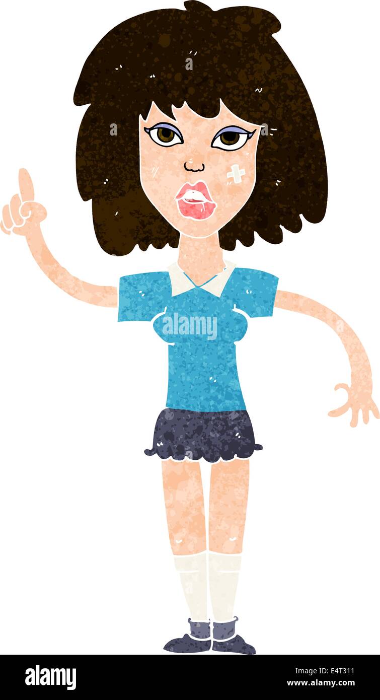 cartoon tough woman with idea Stock Vector Image & Art - Alamy