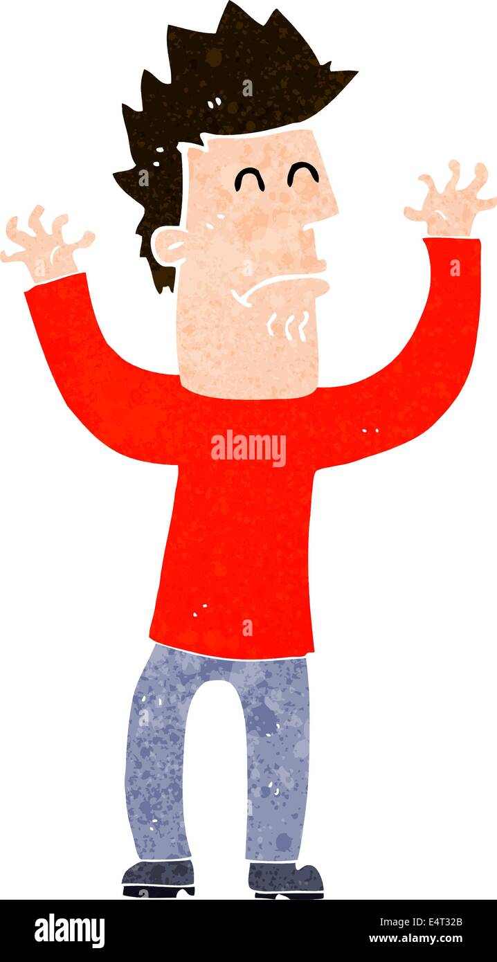 cartoon stressed man Stock Vector Image & Art - Alamy